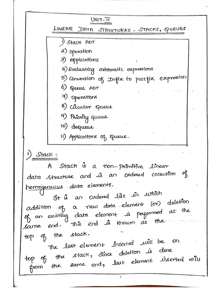 Cs3301 Data Structures | PDF