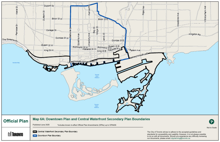 Downtown Toronto Waterfront Map | PDF | Toronto