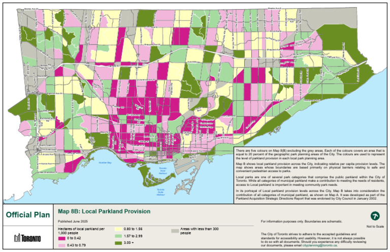 Toronto Local Parkland Provision Map | PDF