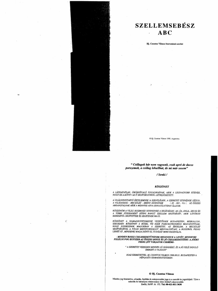 Ifj. Csontos Vilmos - Szellemsebesz ABC | PDF