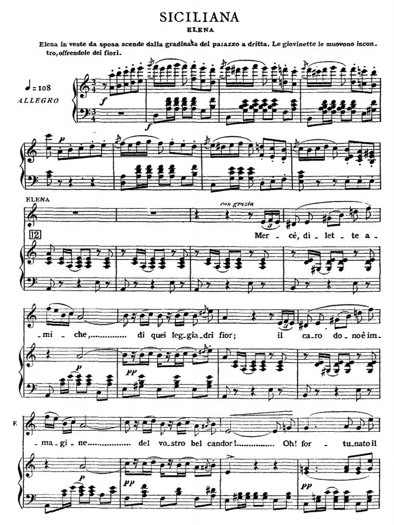 Verdi Merce Dilette Amiche | PDF