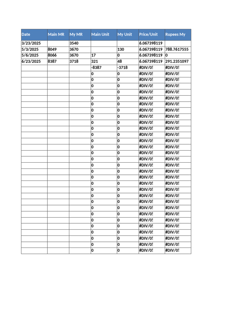 Styled Meter Record | PDF