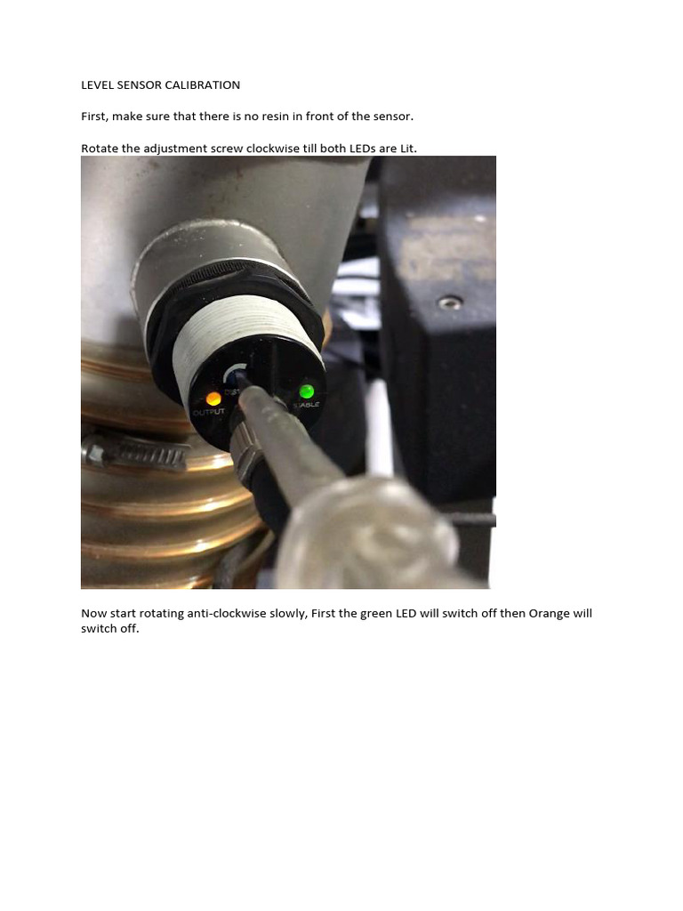 Level Sensor Calibration | PDF
