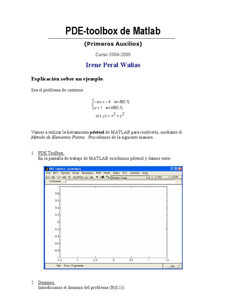 Pde Toolbox | PDF | Métodos y materiales de enseñanza