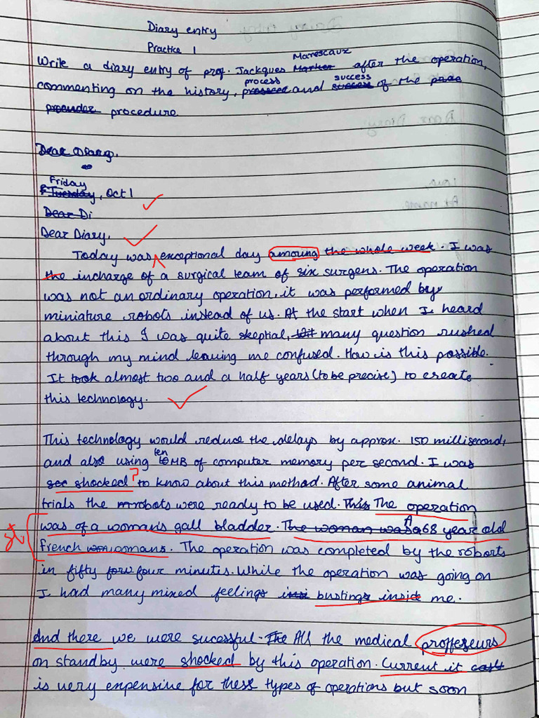 Diary Entry 1 Yuvika Pdf