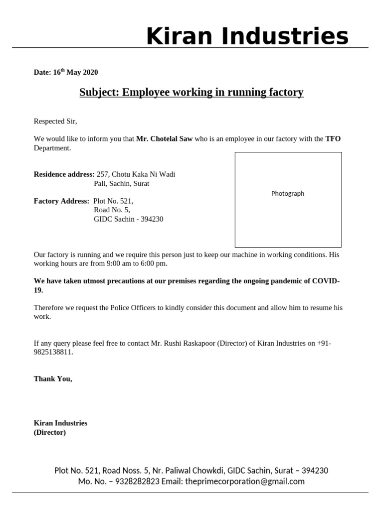 Employee Pass | PDF