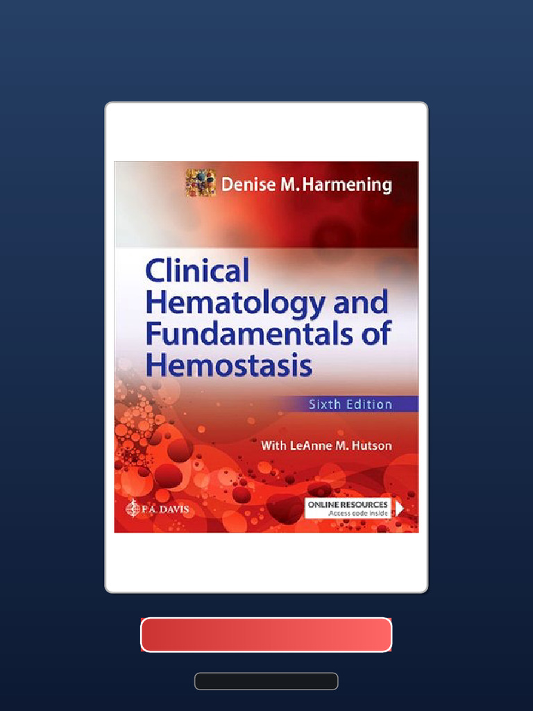Complete Bundle Clinical Hematology and Fundamentals of Hemostasis 6th ...