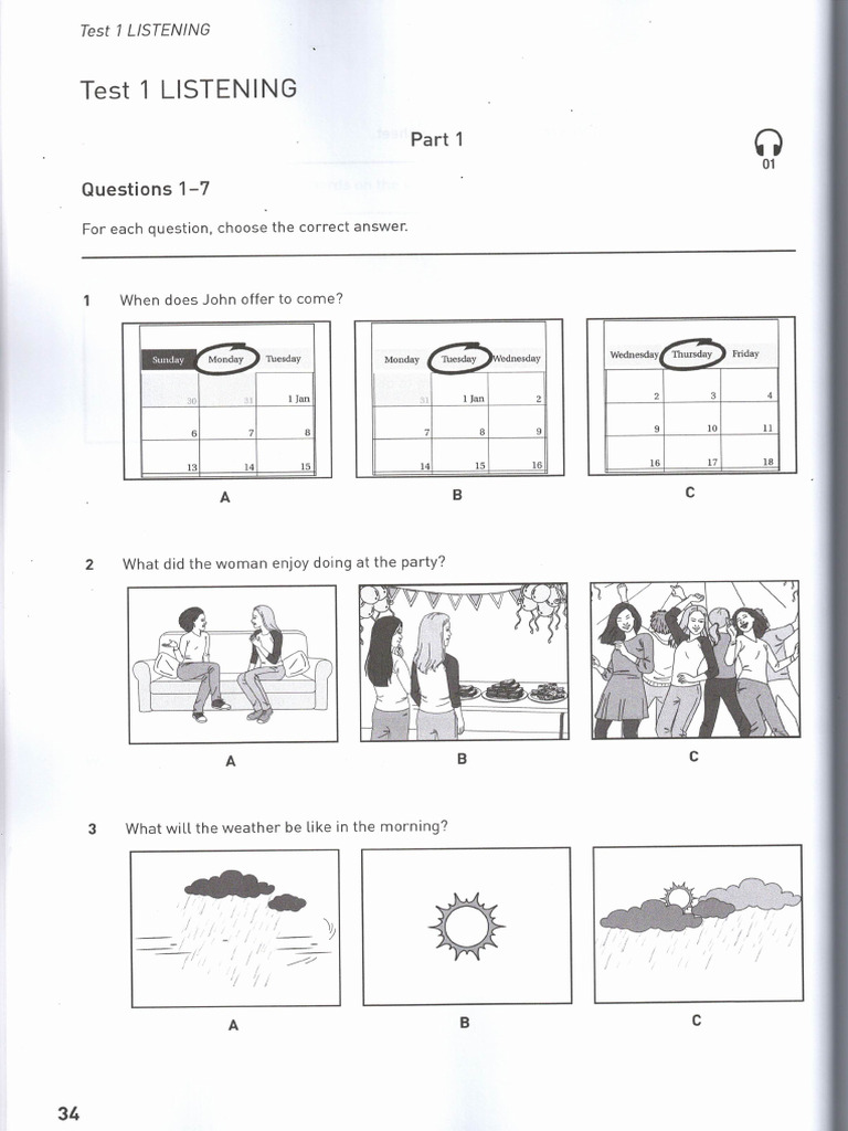 Test 1 Listening | PDF