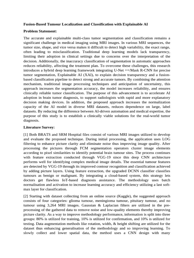 Brain Tumor Extension Objectives | PDF | Image Segmentation | Artificial Intelligence