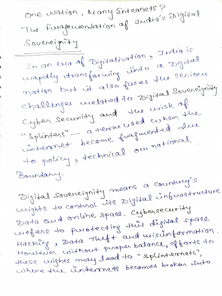 One Nation Many Internets | PDF