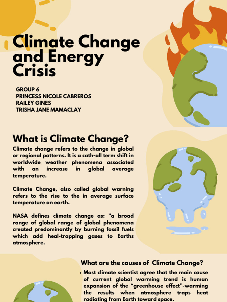 Climate Change and Energy Crisis 6 | PDF | Climate Change | Greenhouse ...
