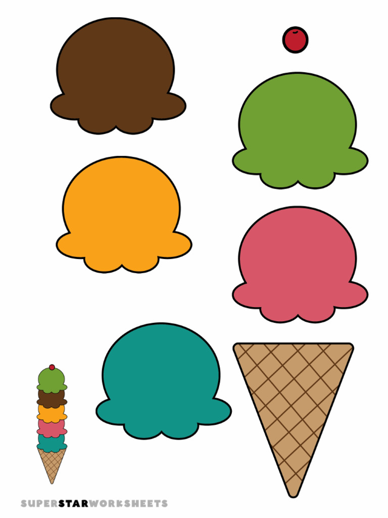 IceCreamConePrintable Color | PDF