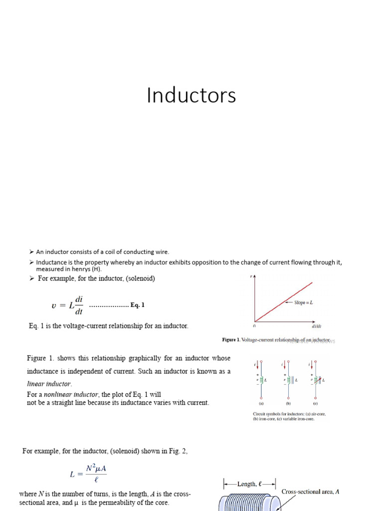 Understanding Inductors and Inductance | PDF