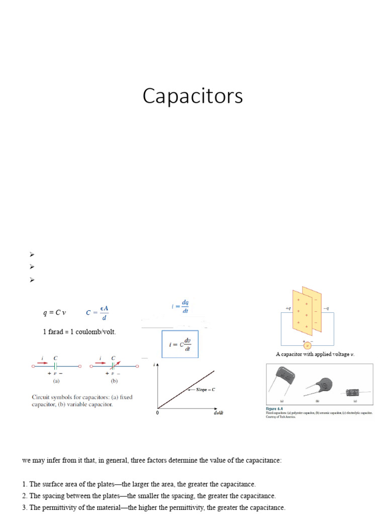 Capacitors | PDF