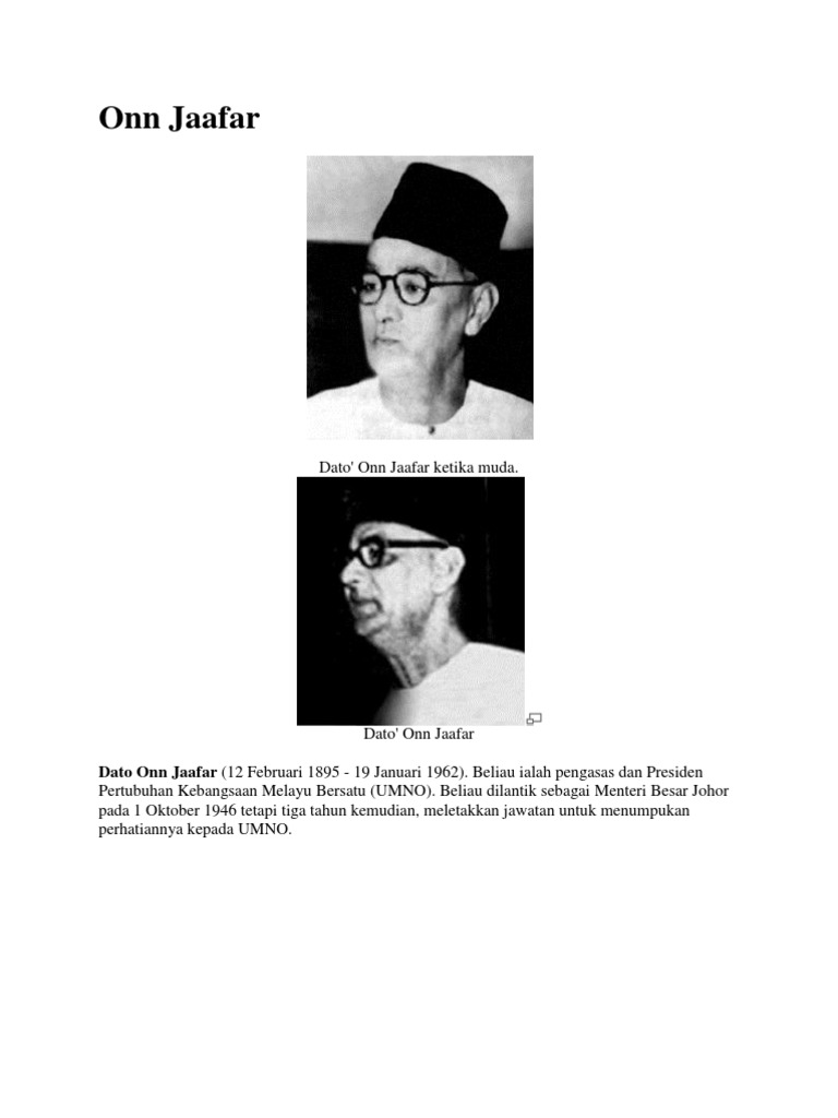 Onn Jaafar | PDF