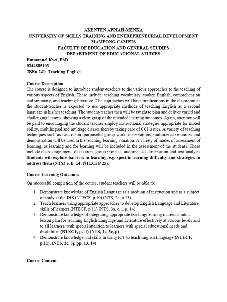 Teaching English | PDF | Reading Comprehension | Learning