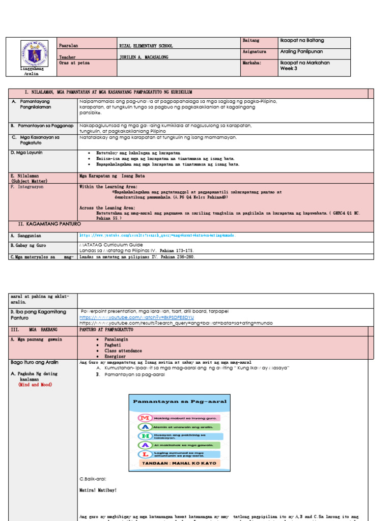 DLP Aral - Pan | PDF