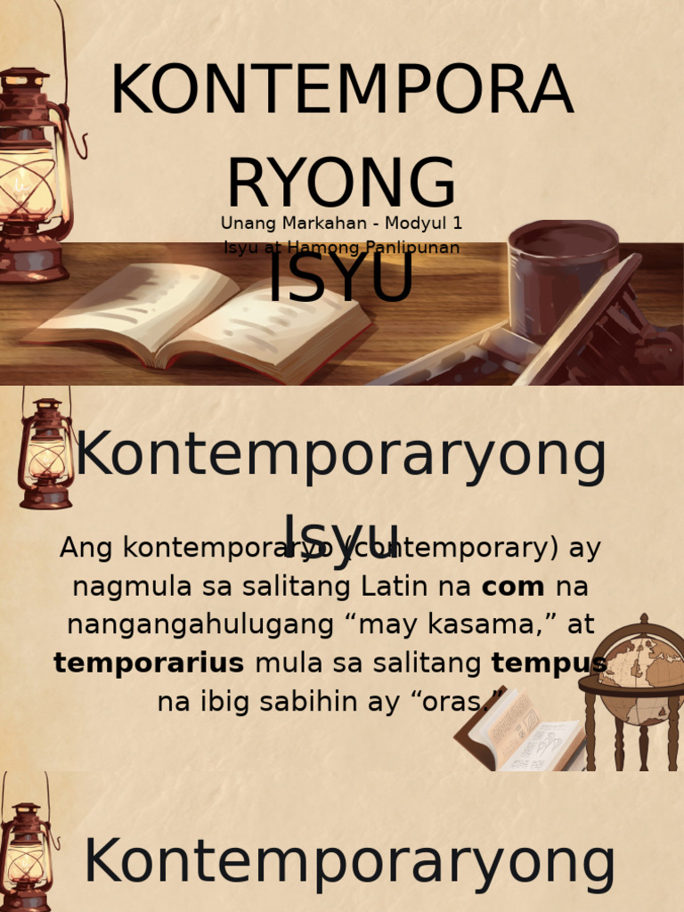 Kontemporaryong Isyu | PDF