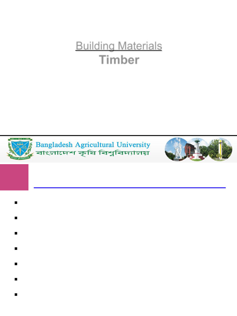 Overview of Timber Materials | PDF | Lumber | Wood