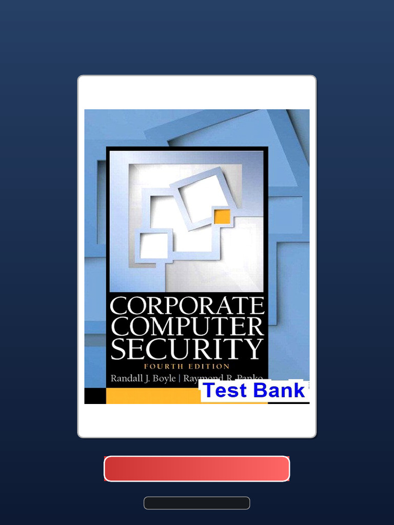Corporate Computer Security 4th Edition Boyle Digital Access | PDF ...