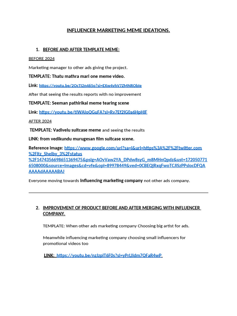 Influencer Marketing Meme Ideas | PDF