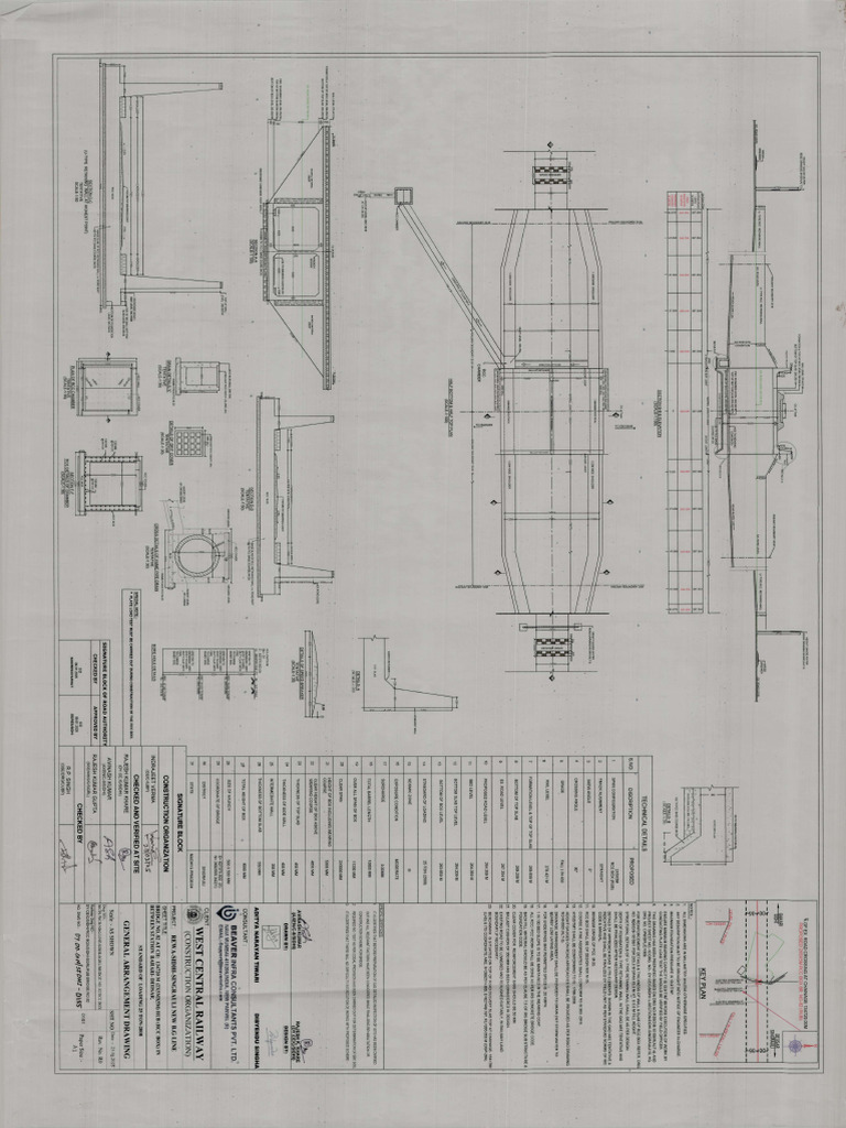 Bridge Alternate Proposal Bridge Arrangement Marked Up With Economizing Measures | PDF | Silt ...