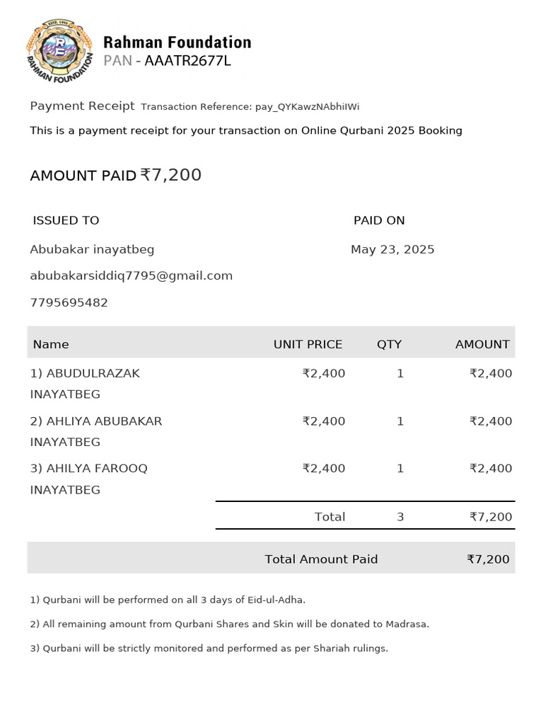 Receipts 60532 | PDF