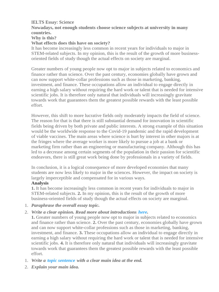 Nowadays, Not Enough Students Choose Science Subjects at University in ...