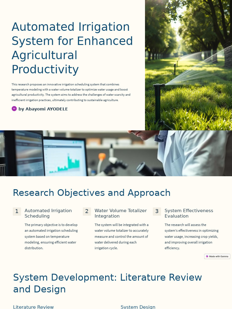 Automated-Irrigation-System-for-Enhanced-Agricultural-Productivity METHODOLOGY | PDF | Irrigation