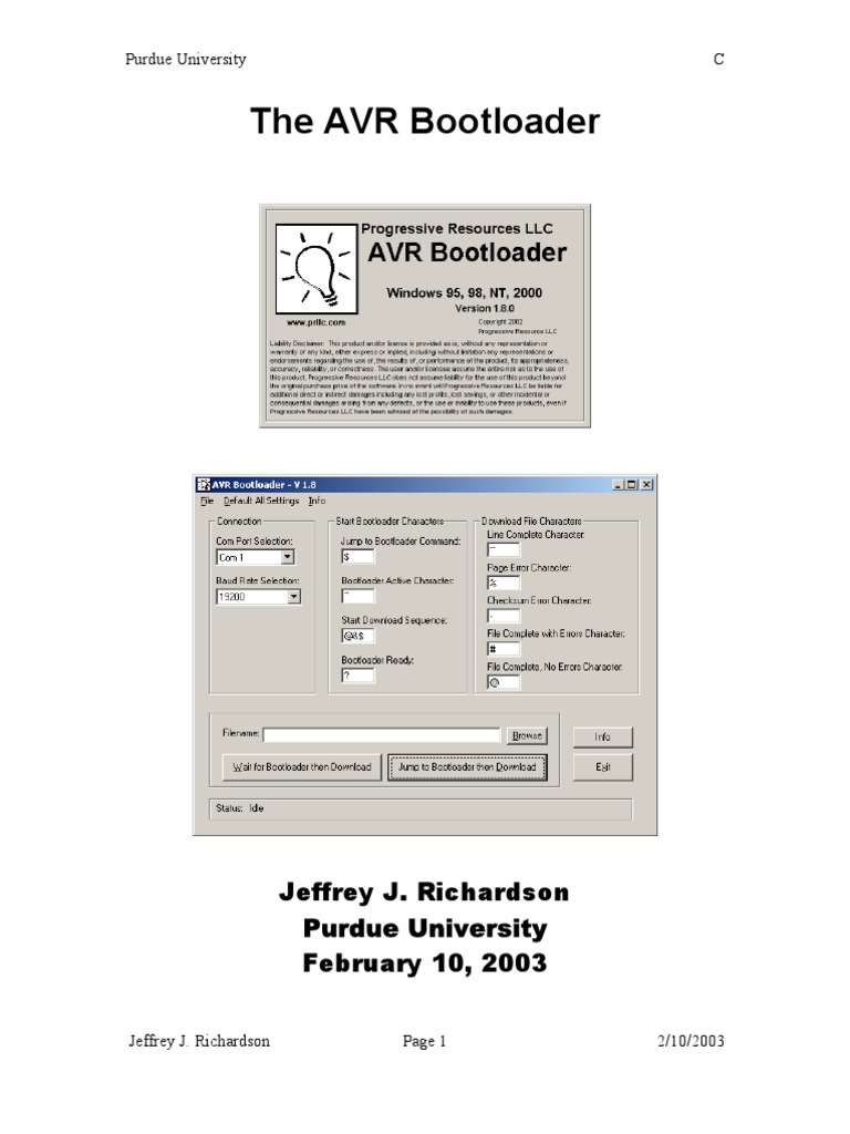 The AVR Bootloader | Download Free PDF | Booting | Microcontroller