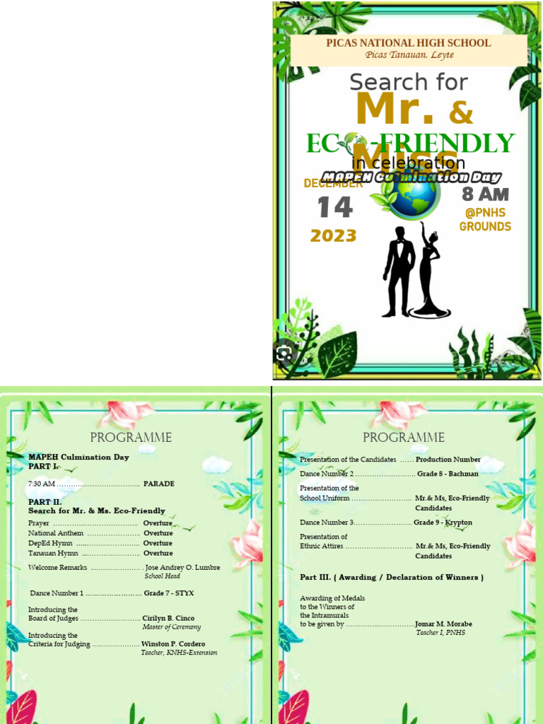 Eco Friendly Program-1 | PDF