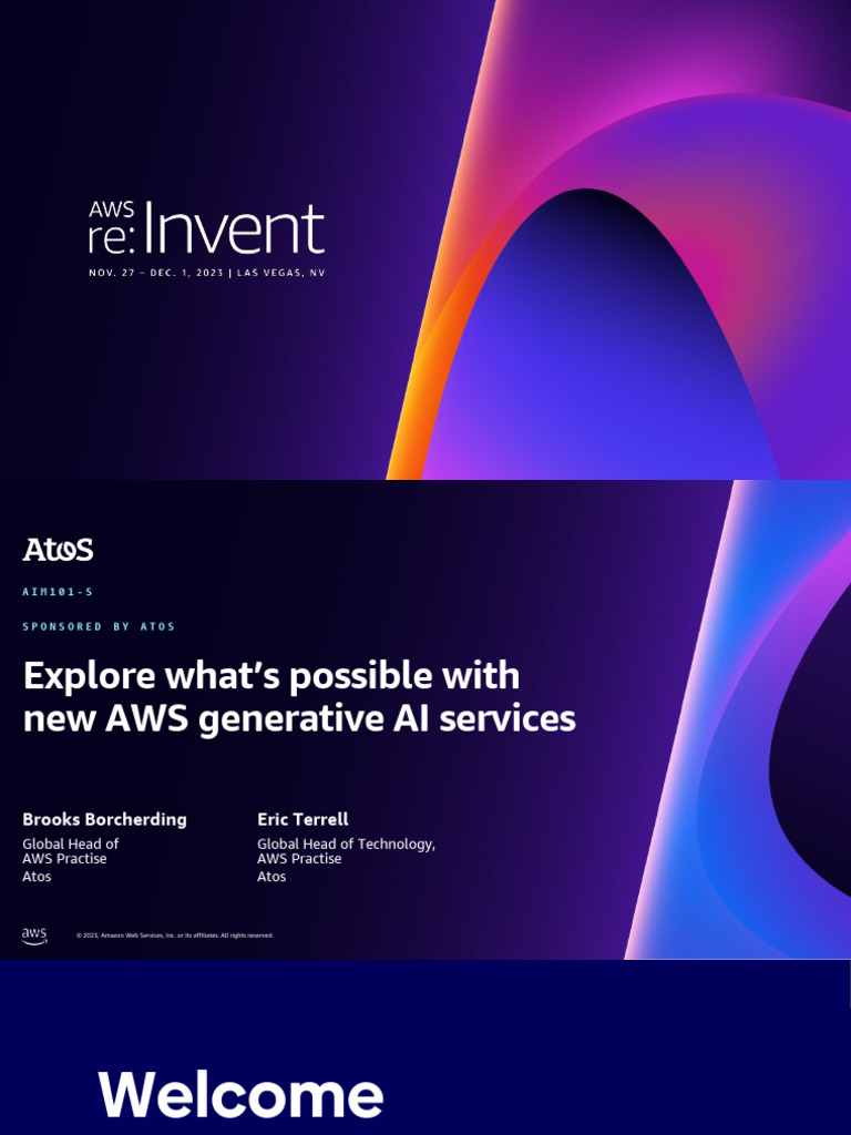 AIM101 S Explore Whats Possible With New AWS Generative AI Services ...