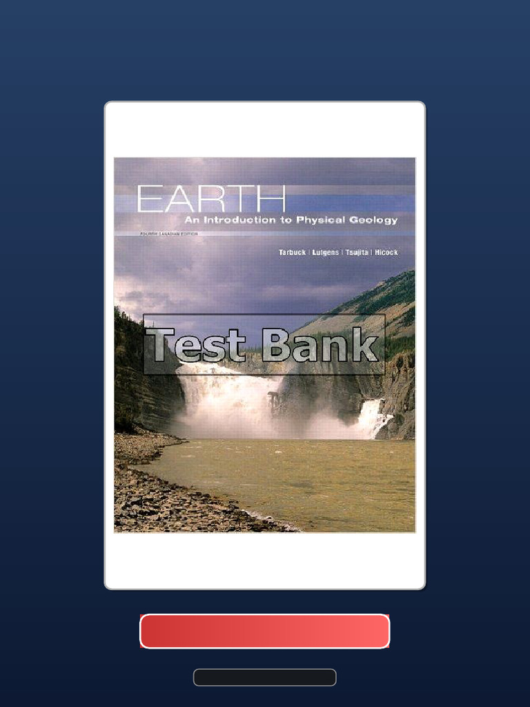 Earth An Introduction To Physical Geology Canadian 4th Edition Tarbuck ...