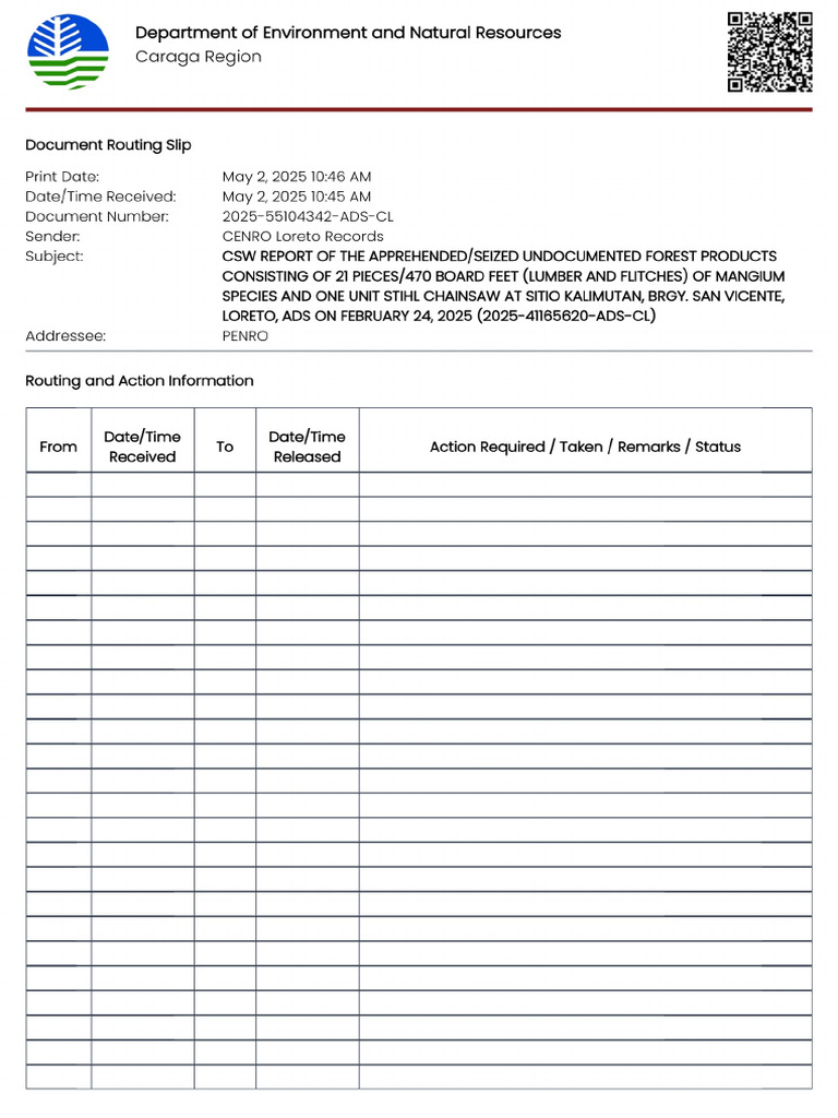 Routing - Slip - 2025 55104342 ADS CL | PDF