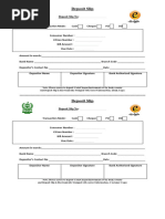 Commercial Deposit Slip | PDF | Cheque | Service Industries