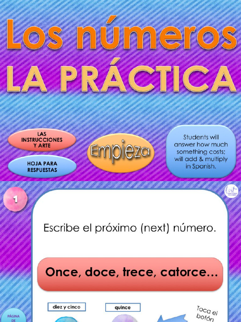 Numbers Powerpoint Game | PDF