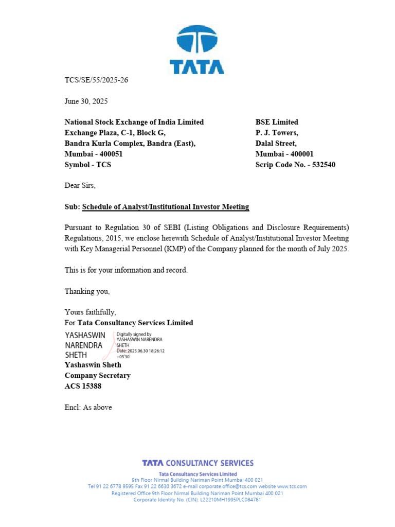Digitally Signed by Yashaswin Narendra Sheth Date: 2025.06.30 18:26:12 ...