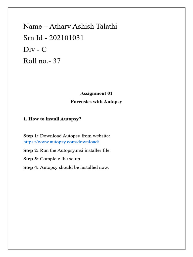37 202101031 Atharv Ashish Talathi DF LAB Assignment 1 | PDF