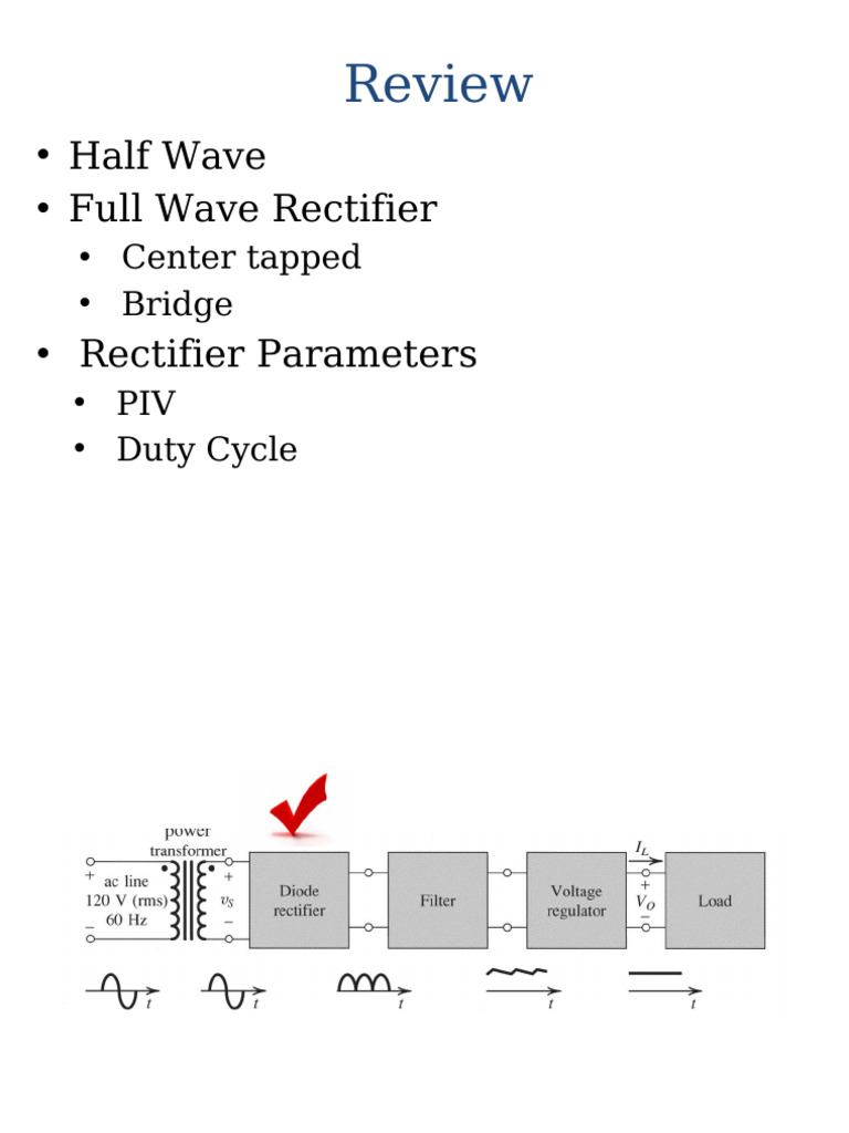 L8 Filters and Voltage Regulators S11920 | PDF | Rectifier | Diode