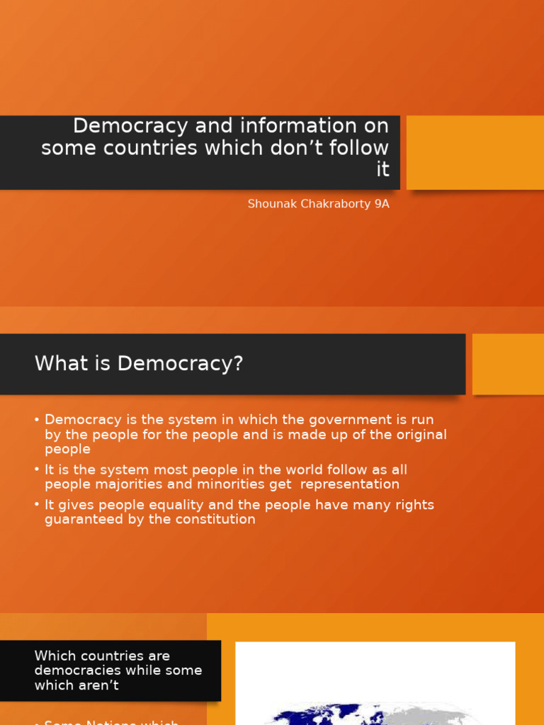 Democracy and Information On Some Countries Which Don't | PDF