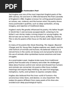 The Jaguar Poem by Ted Hughes | PDF | Poetry