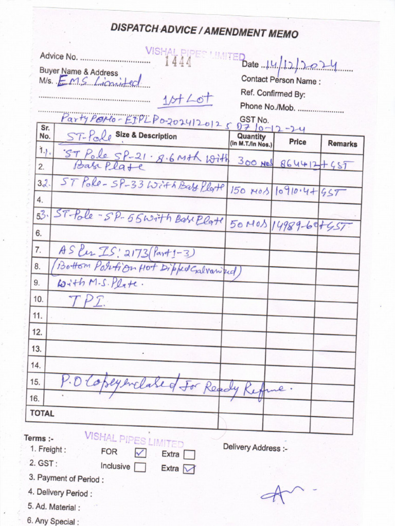 Ems Dispatch Advice | PDF