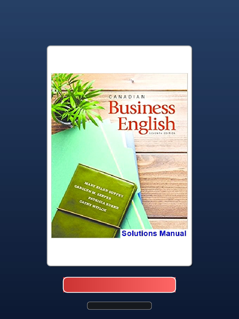 Canadian Business English Canadian 7th Edition Guffey Digital Access ...