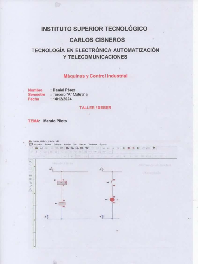 Circuitos Basicos de Control Industrial | PDF