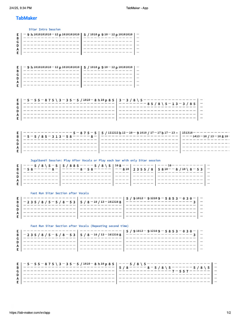 Garaj Garaj Guitar | PDF