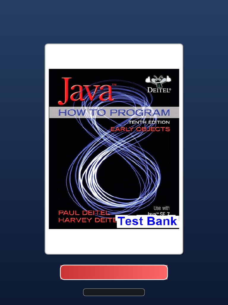 Complete Bundle Java How To Program Early Objects 10th Edition Deitel | PDF | Java (Programming ...