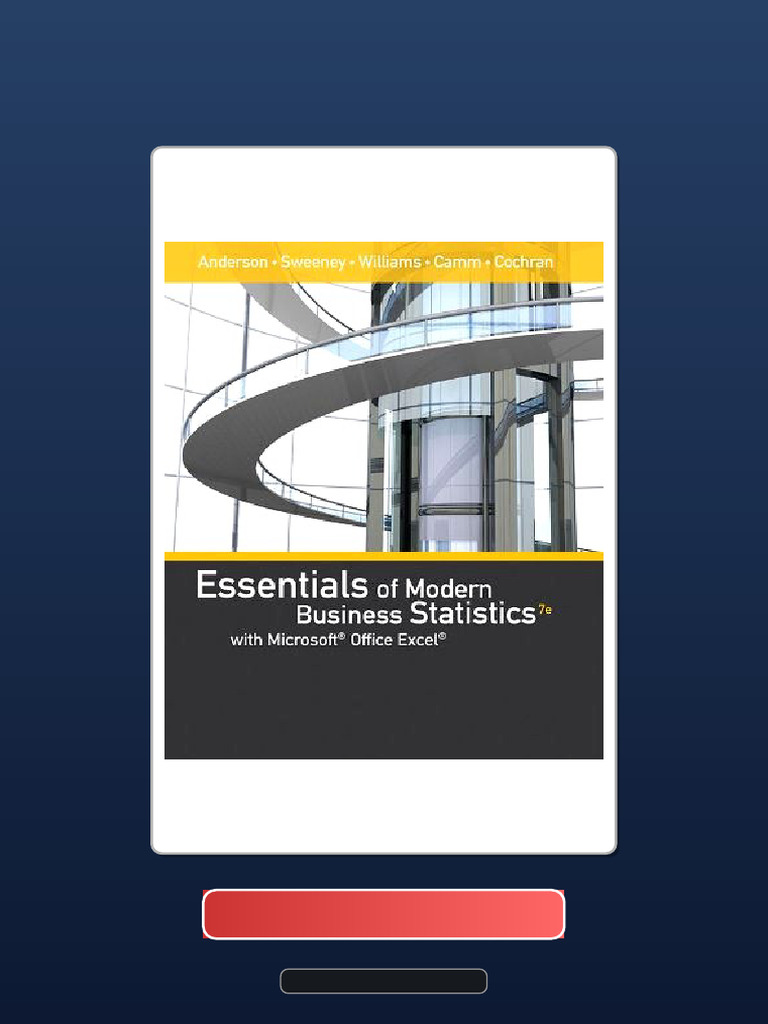 Complete Bundle Essentials of Modern Business Statistics With Microsoft ...