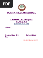Chemistry Project Front Page Design | PDF
