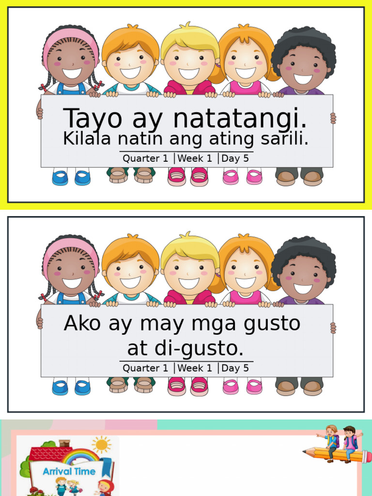 Kindergarten Q1 Week 1 Day 5 | PDF