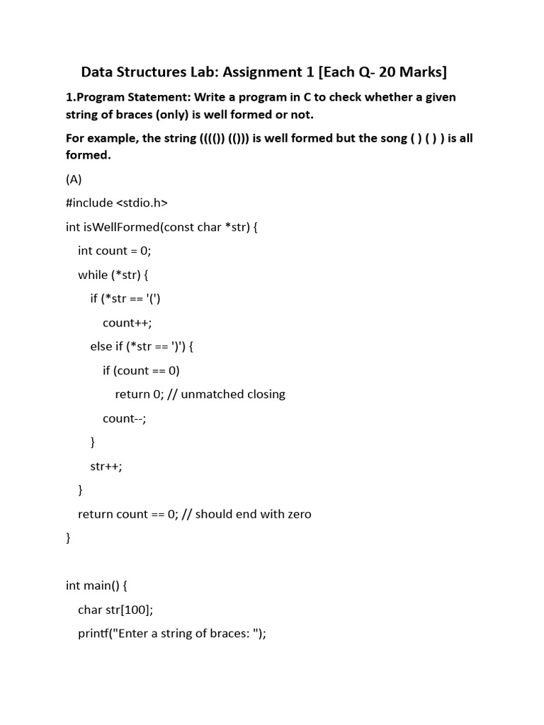 C Programs for Data Structures Lab | PDF | Software Development ...